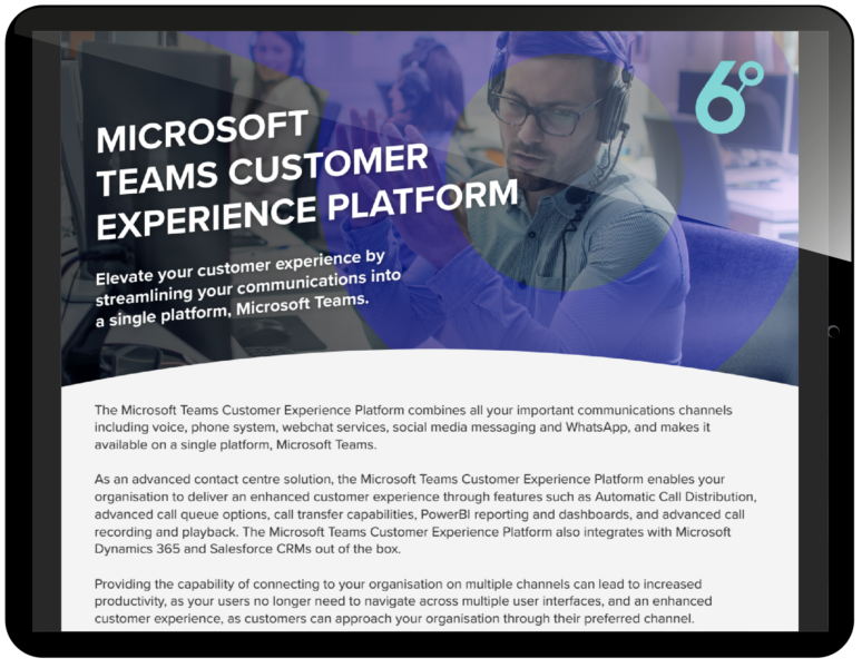Microsoft Teams Customer Experience Platform | Six Degrees