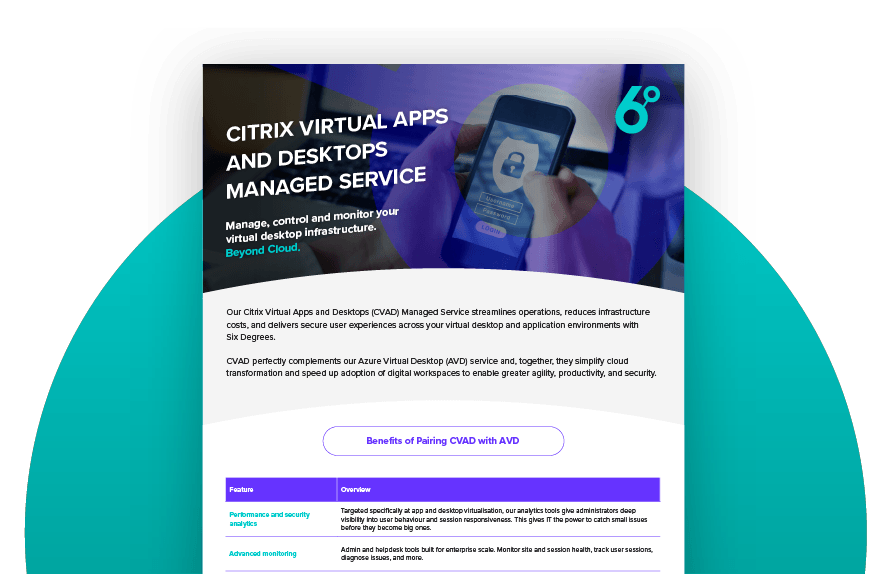 Citrix Virtual Apps and Desktops Managed Service | Six Degrees