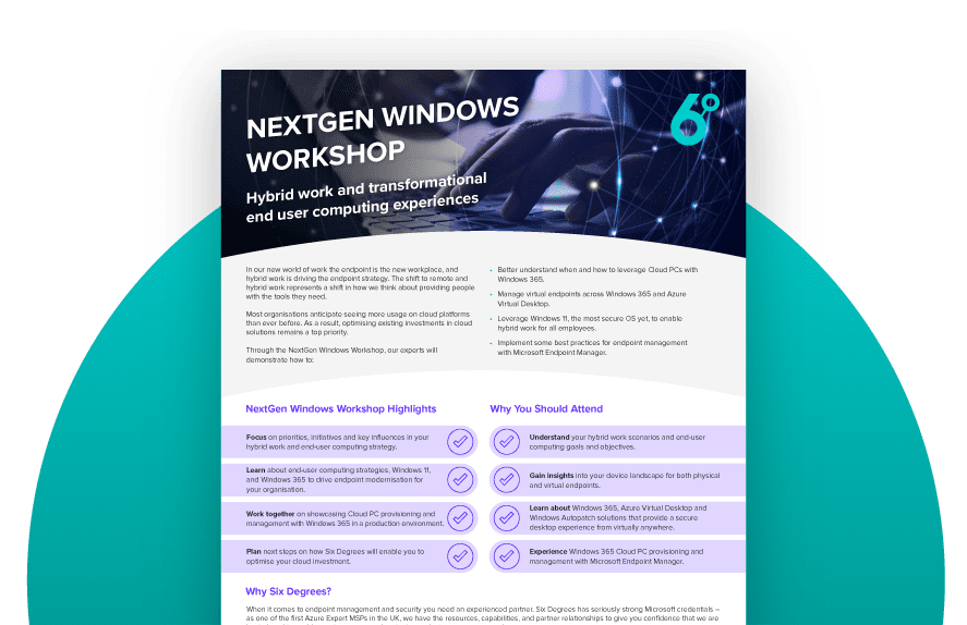 Leverage Cloud PCs with the NextGen Windows Workshop | Six Degrees