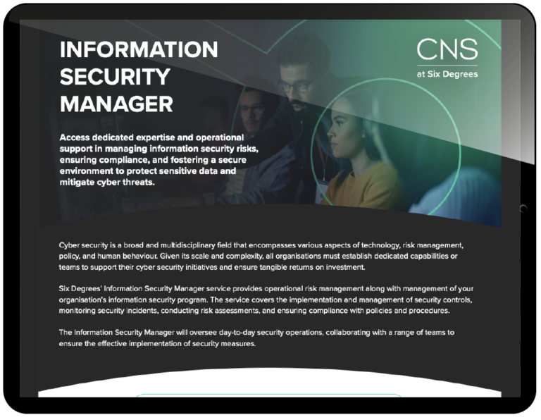 Information Security Manager Service | Six Degrees